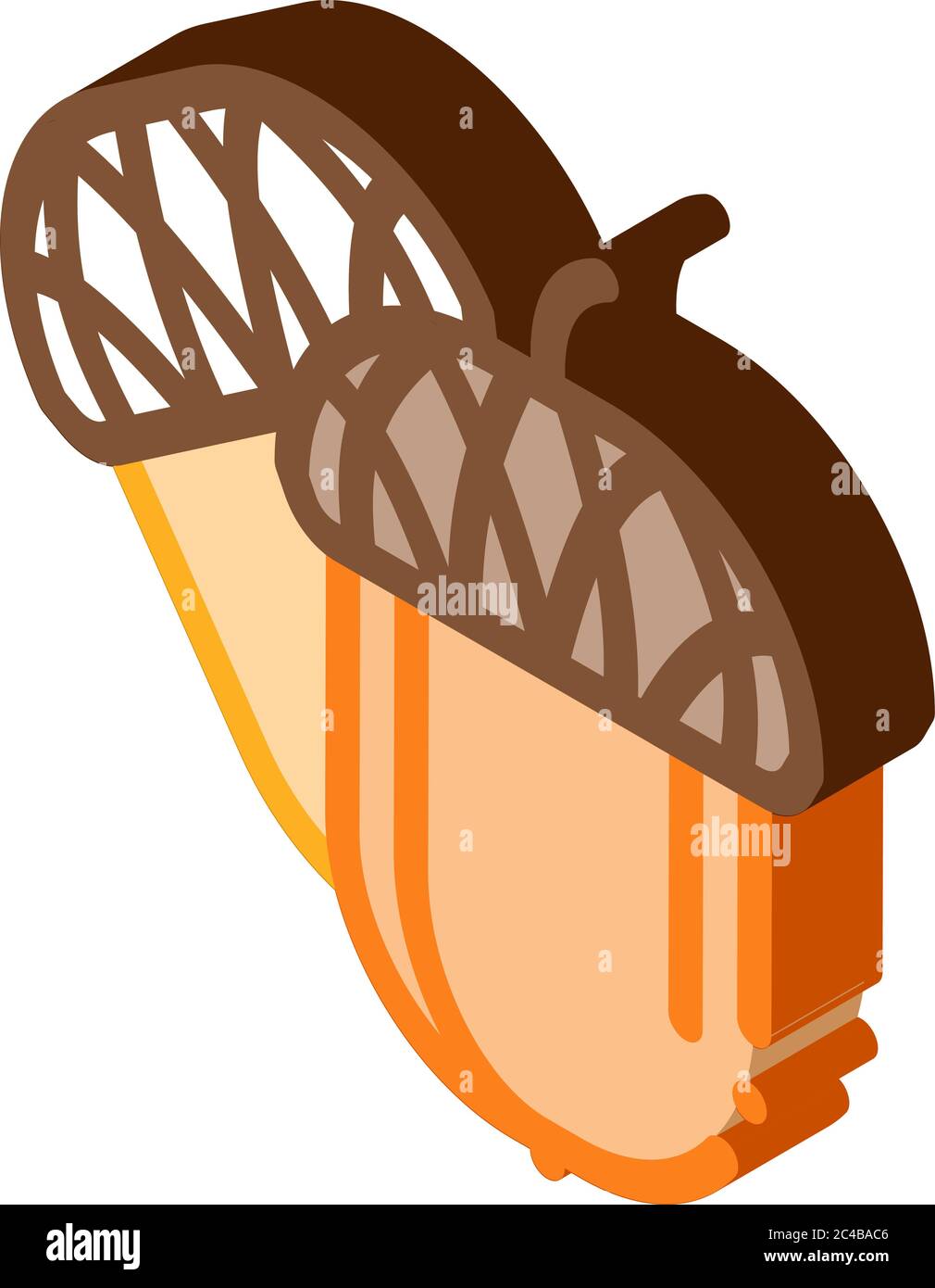 acorn nut isometric icon vector illustration Stock Vector Image & Art ...