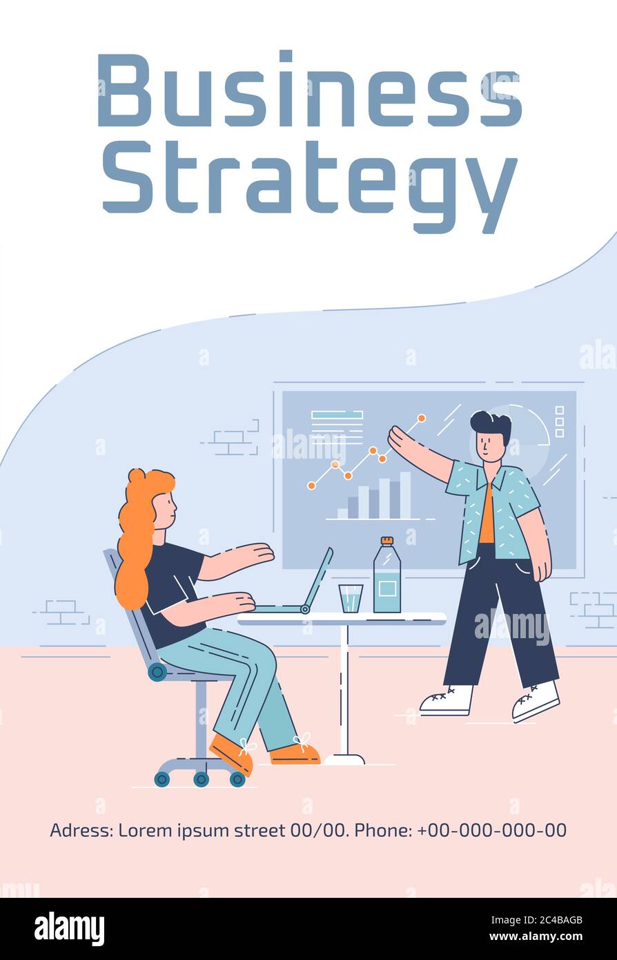 Business strategy poster template Stock Vector Image & Art - Alamy
