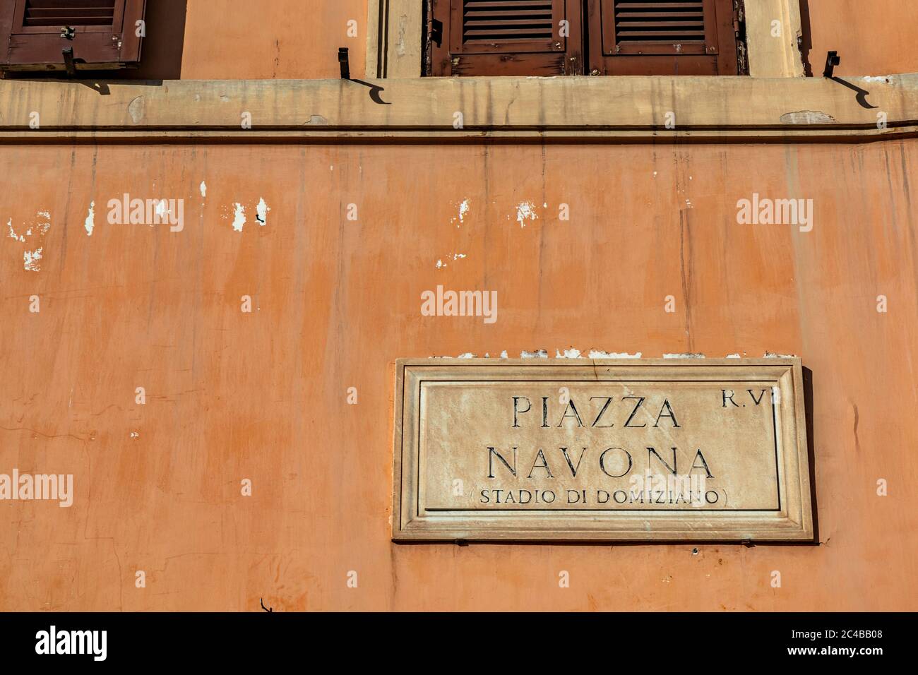 November 18, 2018 - Rome, Italy - Street sign in Piazza Navona, Rome ...