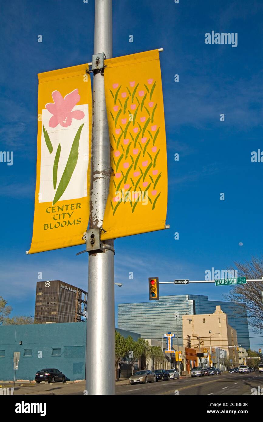 Historic Route 66, Downtown Amarillo, Texas, USA Stock Photo - Alamy