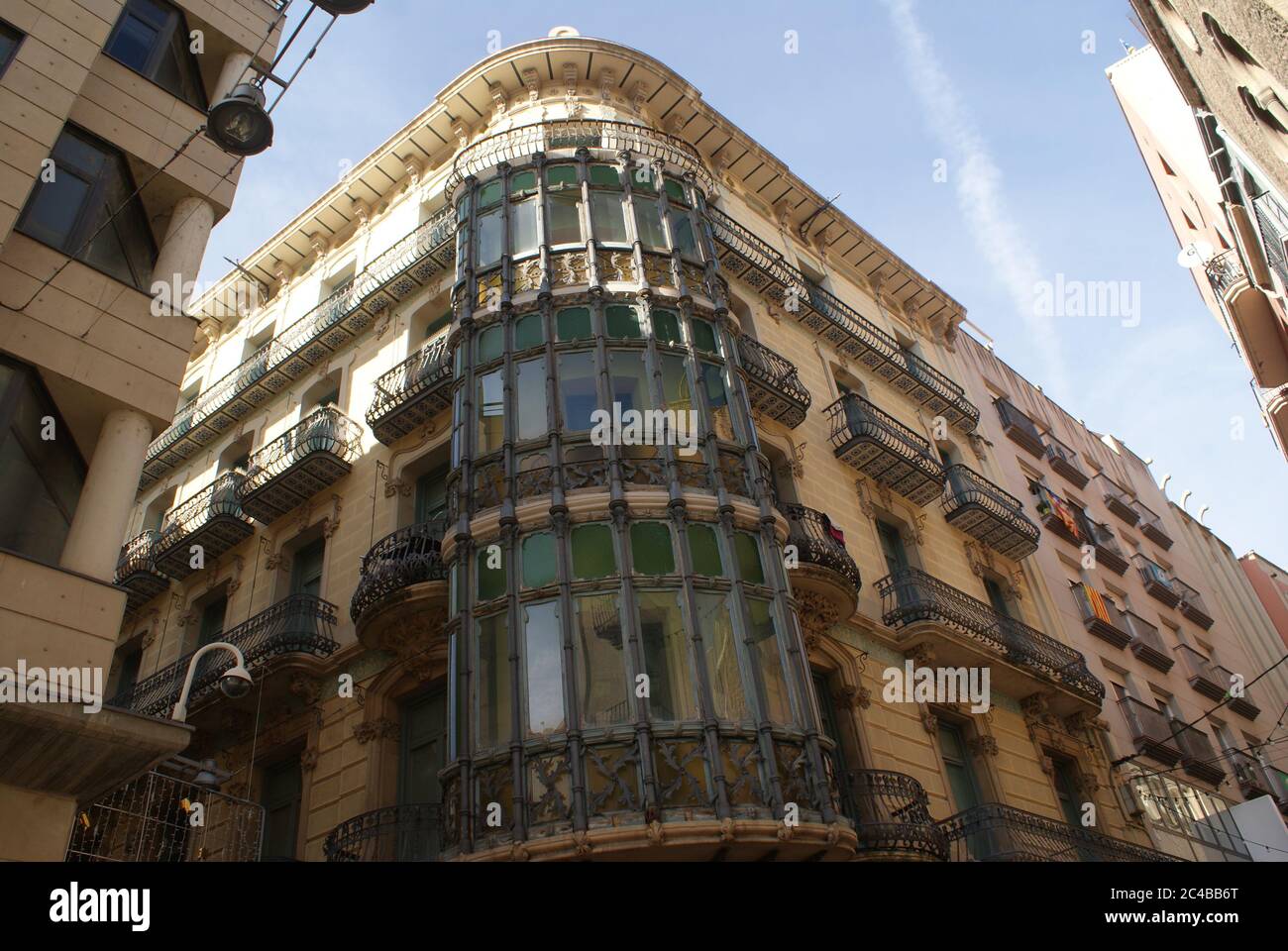 Amazing ancient architecture of Lleida. Beautiful autmn city with nice ...