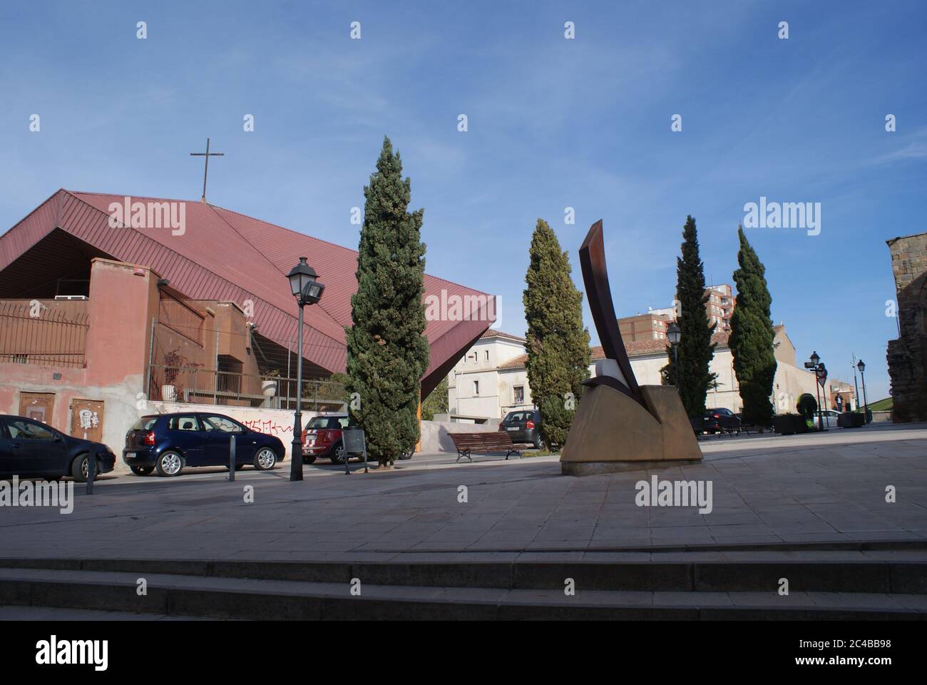 Amazing ancient architecture of Lleida. Beautiful autmn city with nice ...