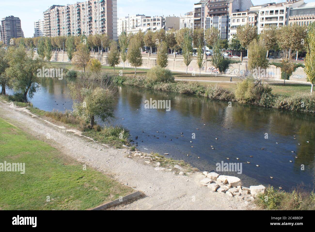 Amazing ancient architecture of Lleida. Beautiful autmn city with nice ...