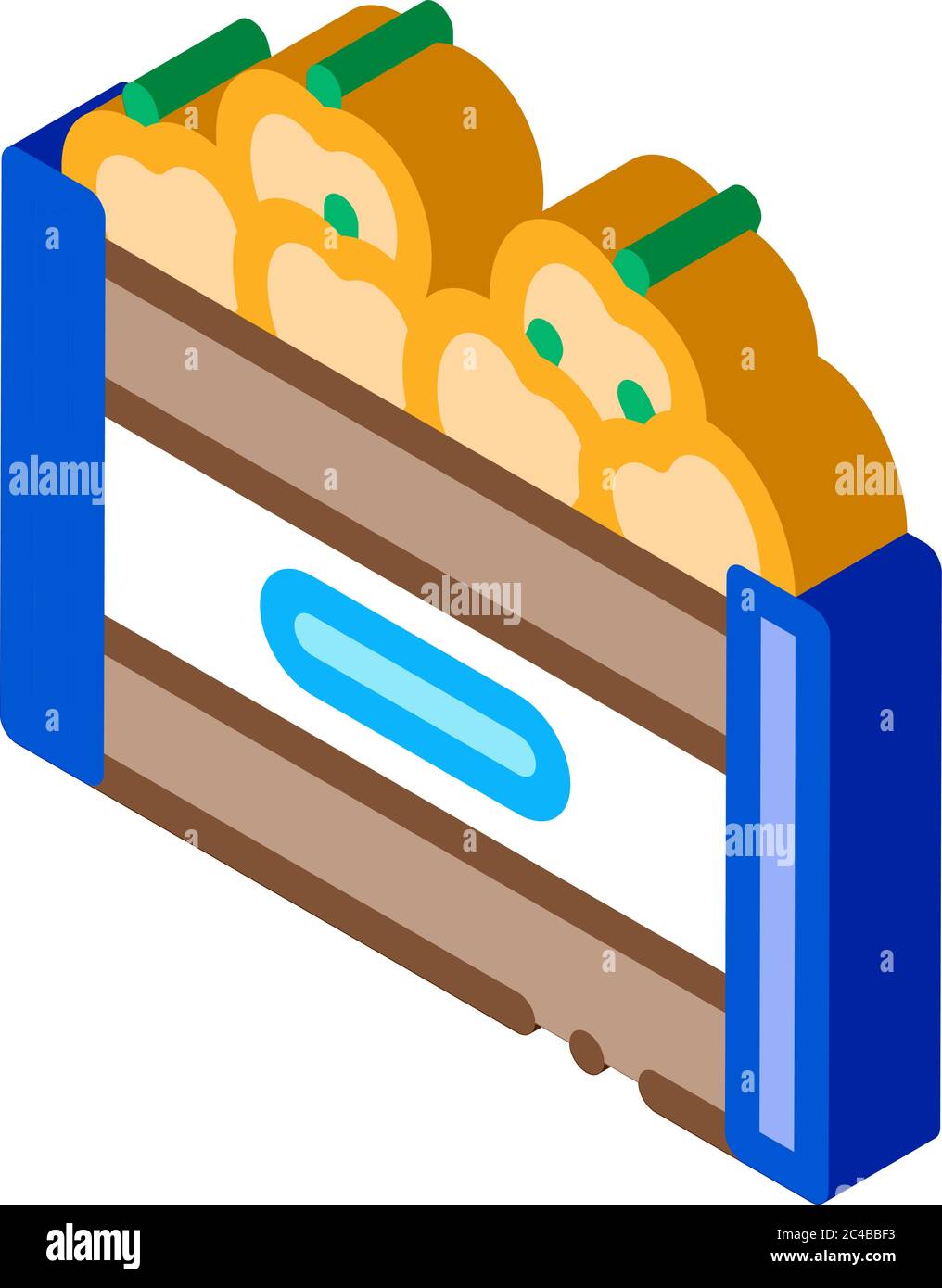 fruit box container isometric icon vector illustration Stock Vector ...