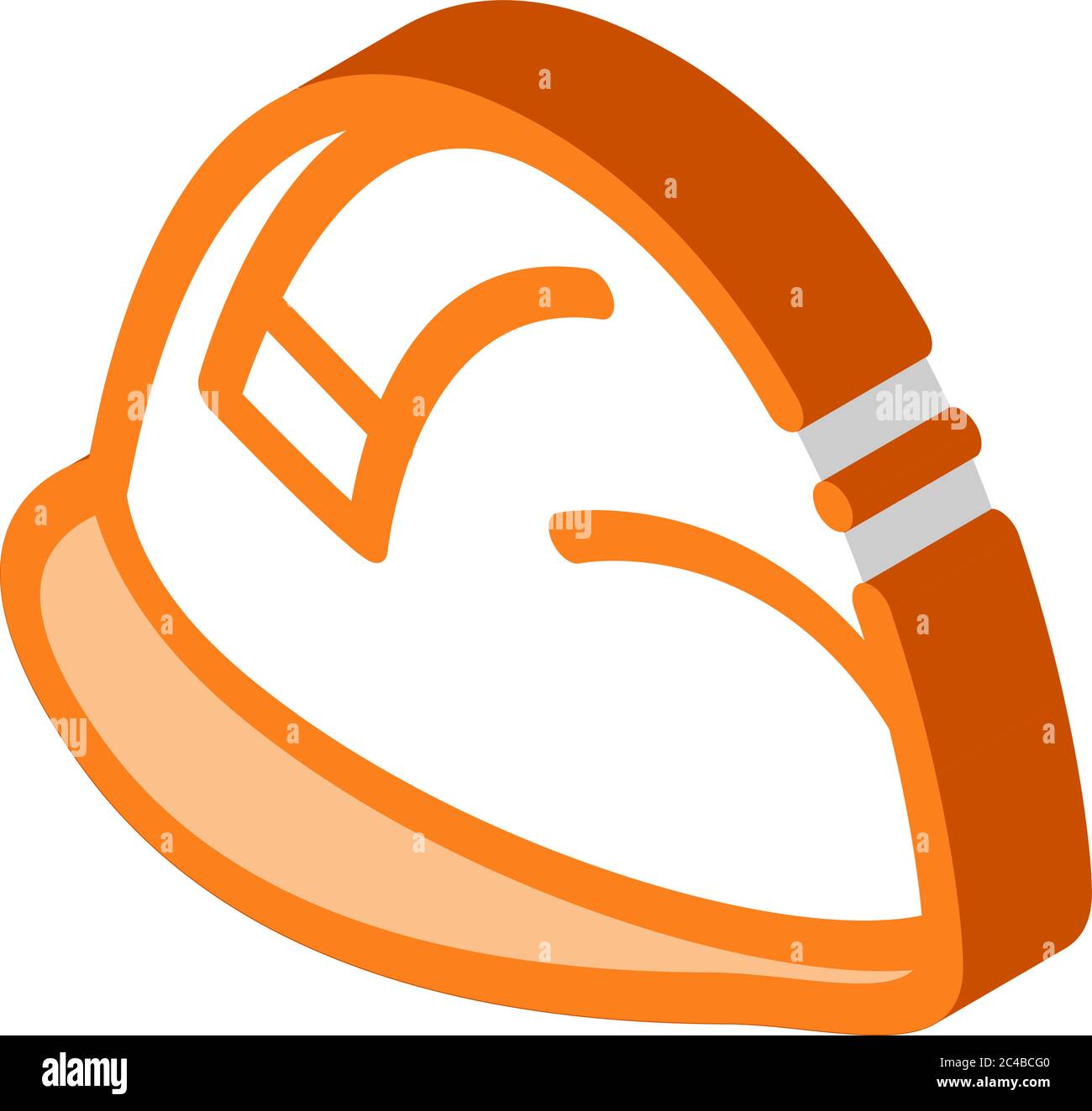 builder heavy helmet isometric icon vector illustration Stock Vector ...