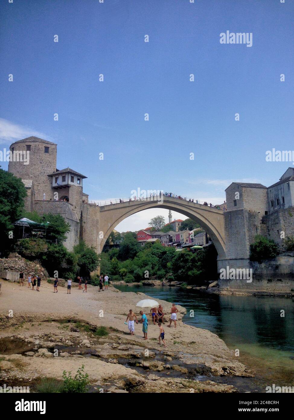 Famous old stone bridge of Mostar Stock Photo - Alamy