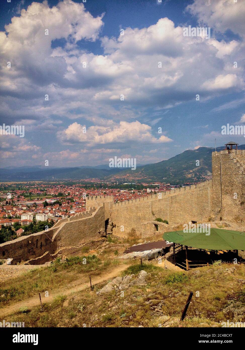 Car Samoils castle in Ohrid Stock Photo - Alamy