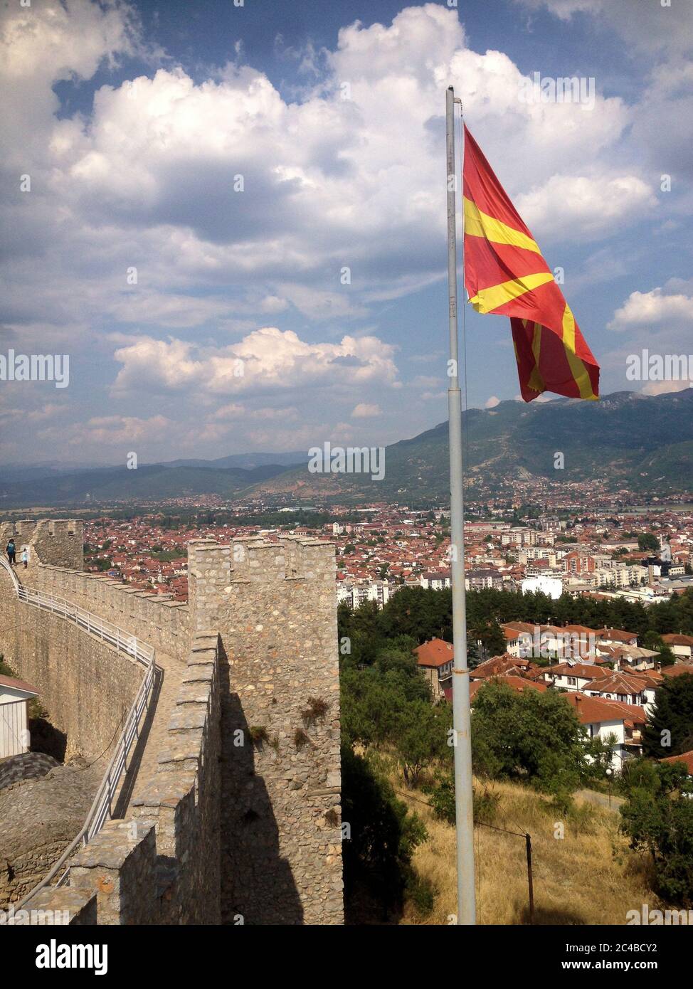 Car Samoils castle in Ohrid Stock Photo - Alamy