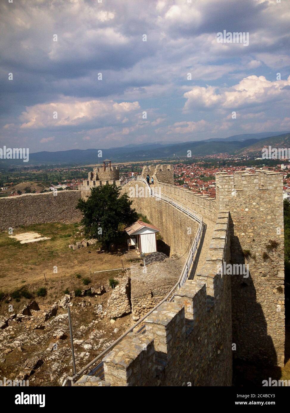 Car Samoils castle in Ohrid Stock Photo - Alamy