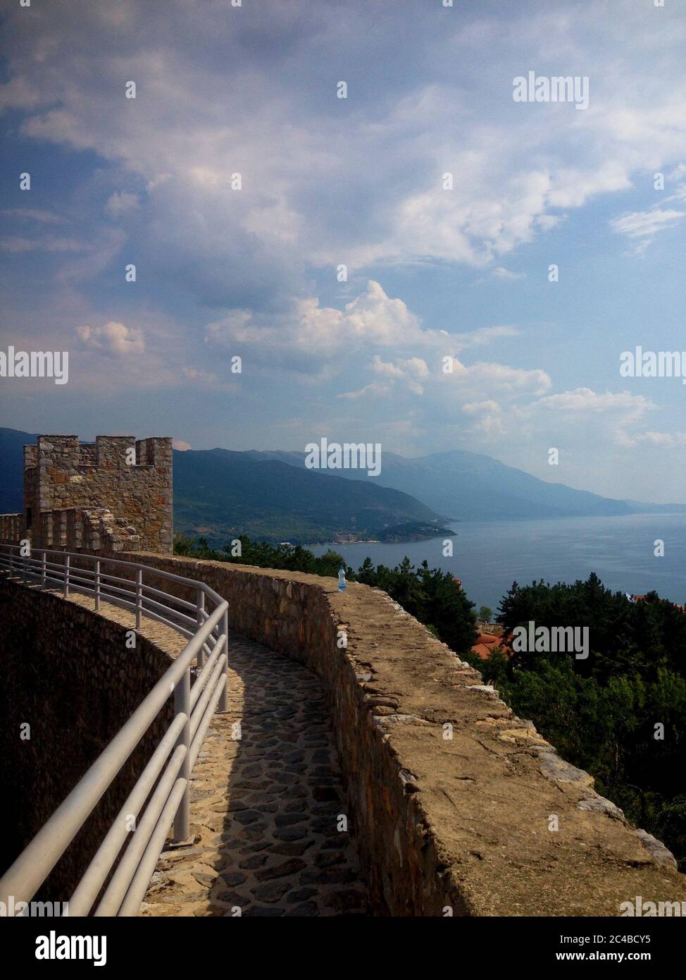 Car Samoils castle in Ohrid Stock Photo - Alamy