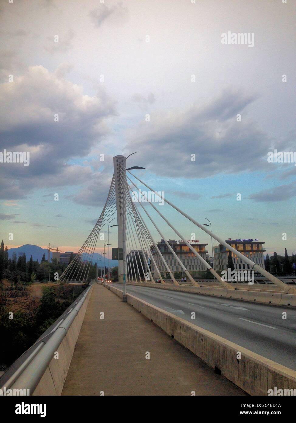 New bridge in Podgorica Stock Photo - Alamy