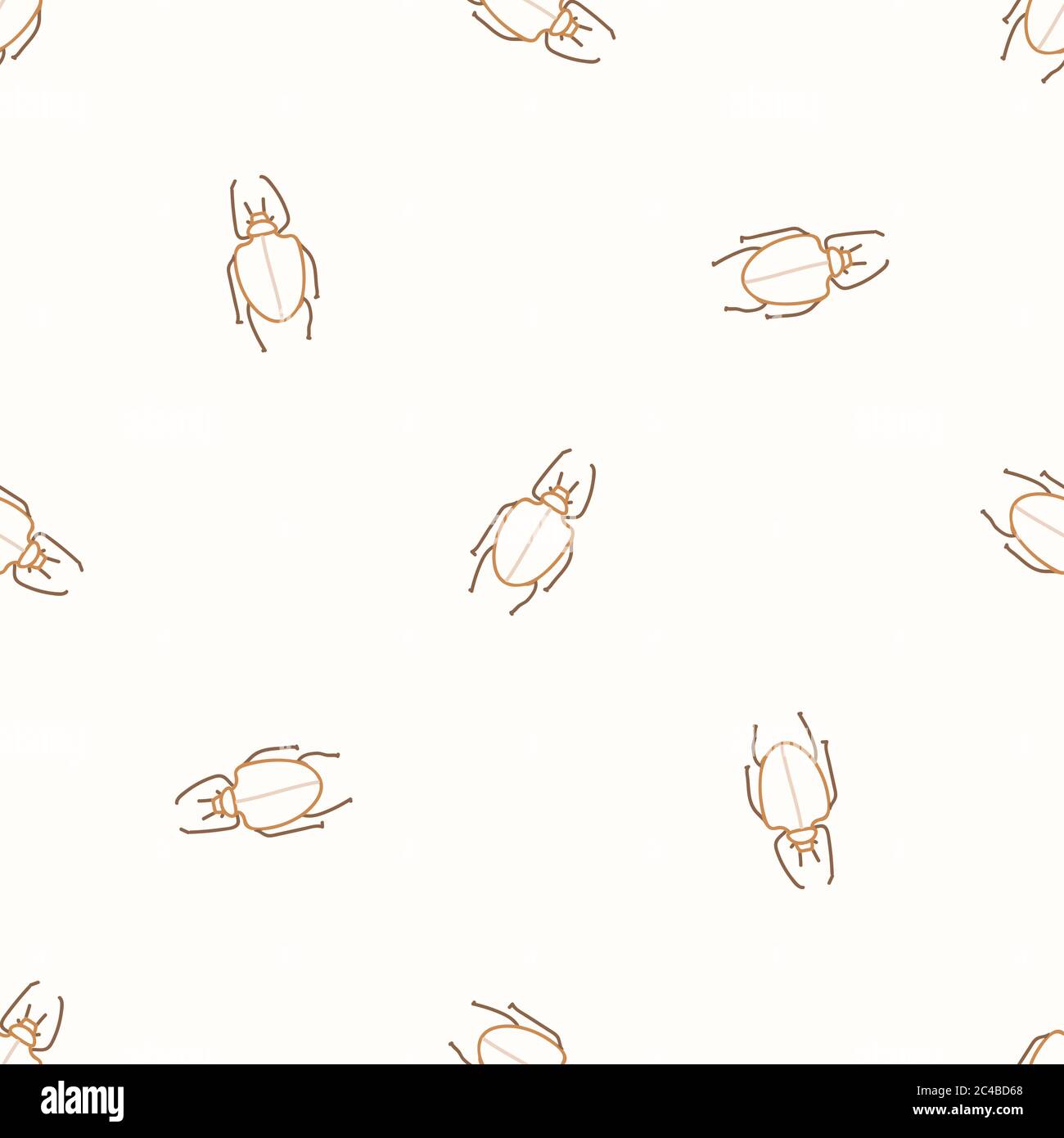 Seamless background beetle bug gender neutral baby pattern. Simple ...