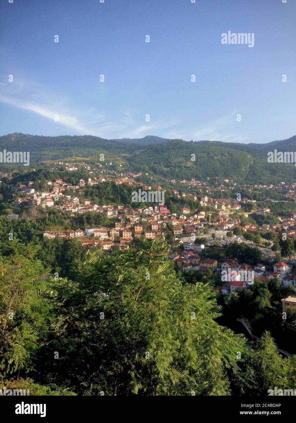 Sarajevo landscape view Stock Photo - Alamy