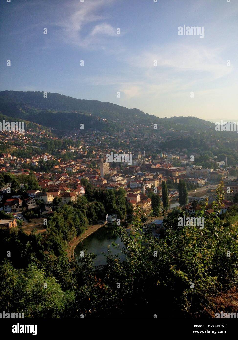 Sarajevo landscape view Stock Photo - Alamy