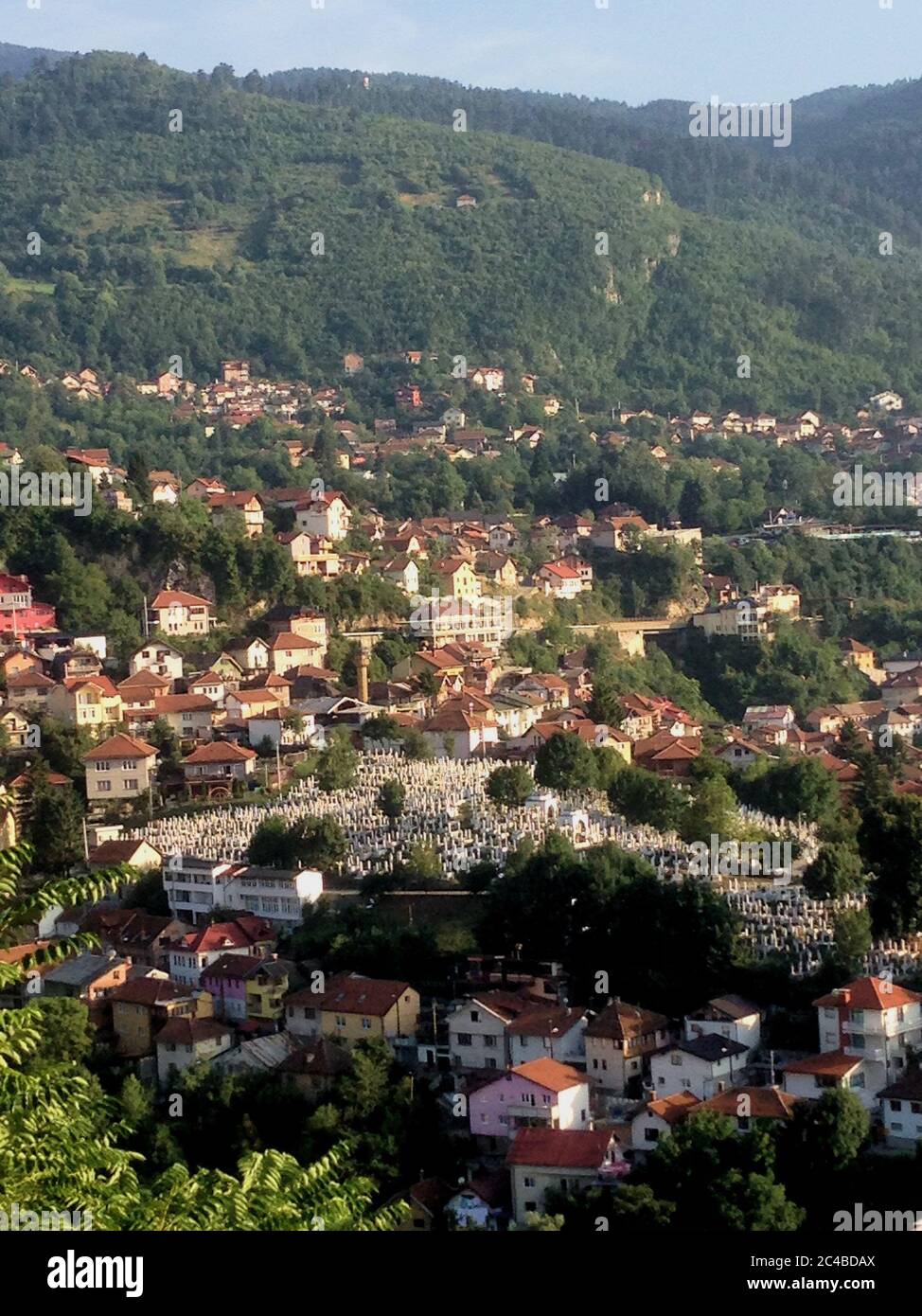 Sarajevo landscape view Stock Photo - Alamy