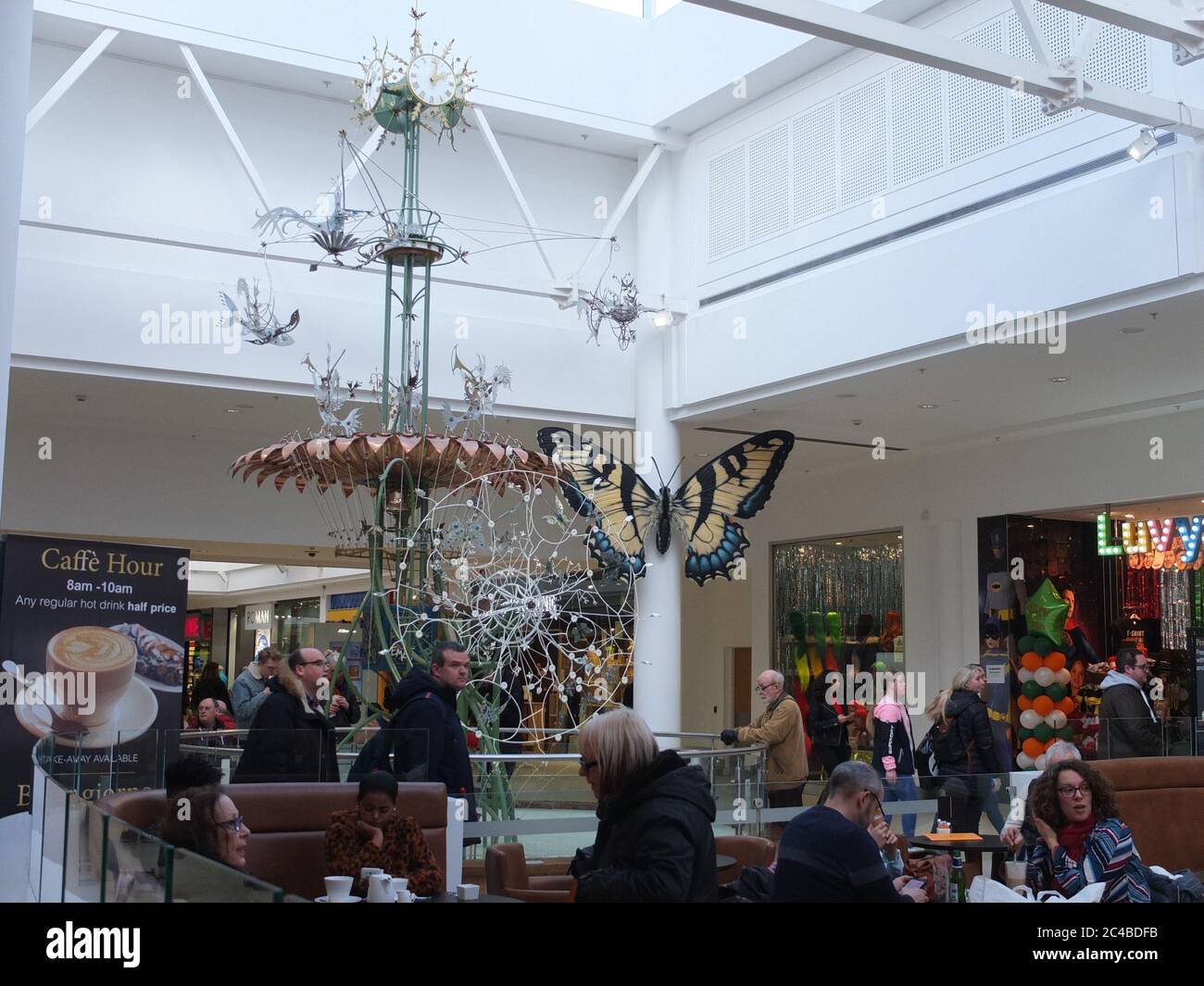 The 1973 Emett Clock, aka Aqua Horological Titinabulator, behind ...