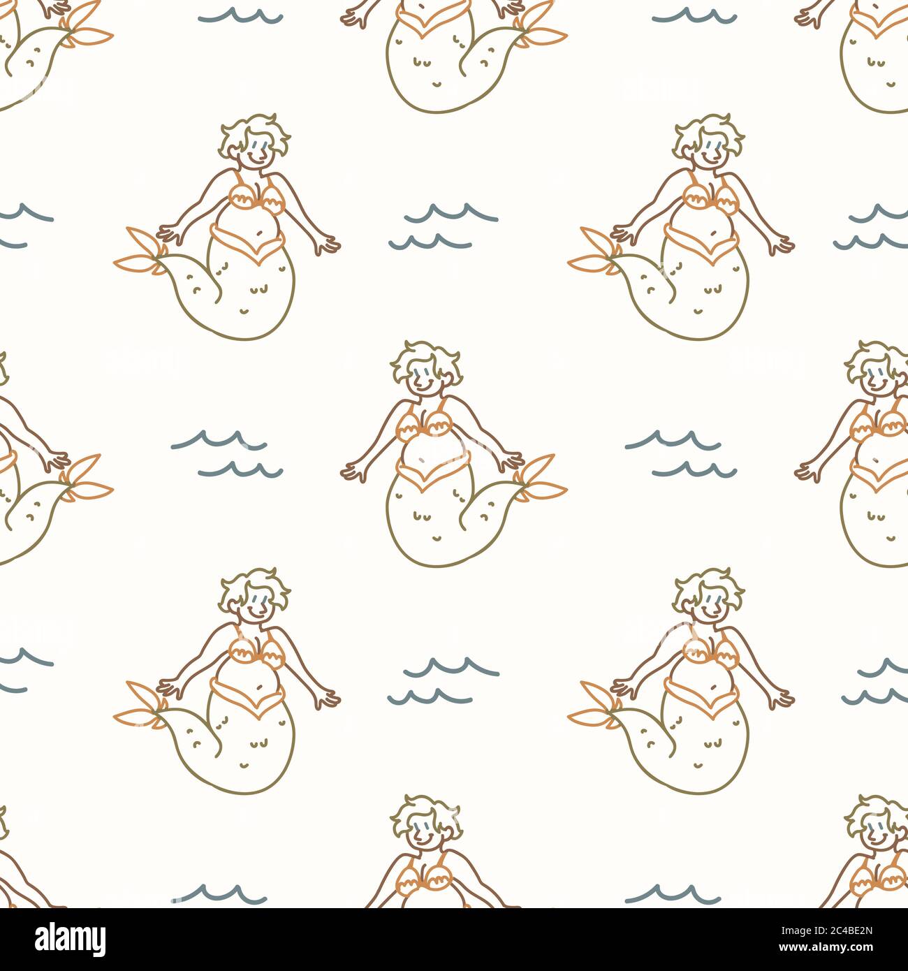 Playful mermaid Stock Vector Images - Alamy