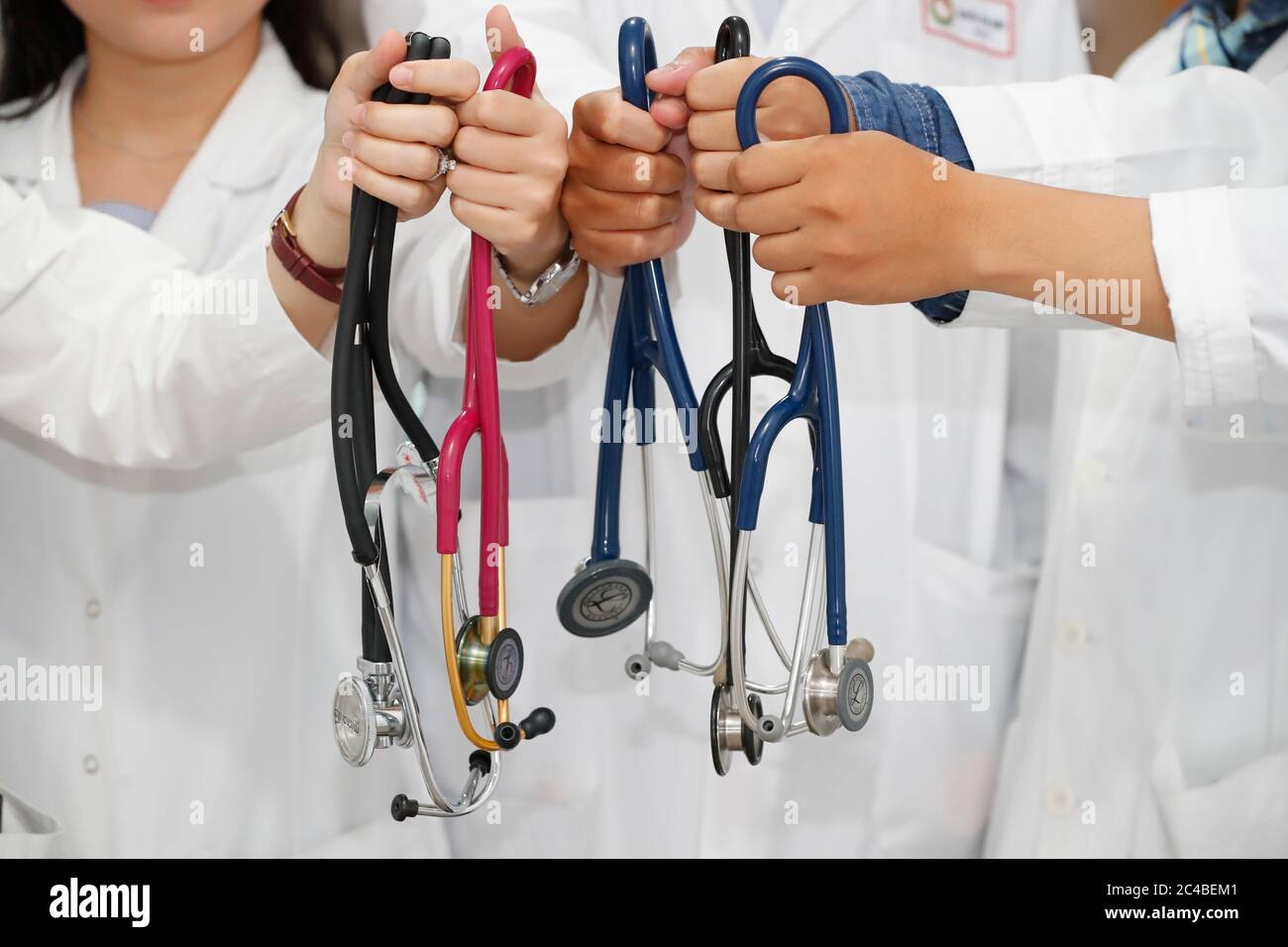 Doctors with stethoscope Stock Photo - Alamy