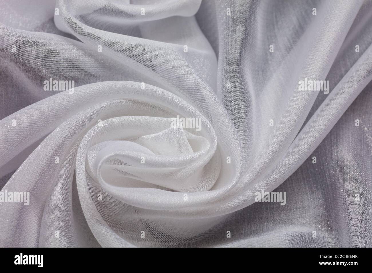 Shiny cloth background with white vial textile multiple curls Stock ...