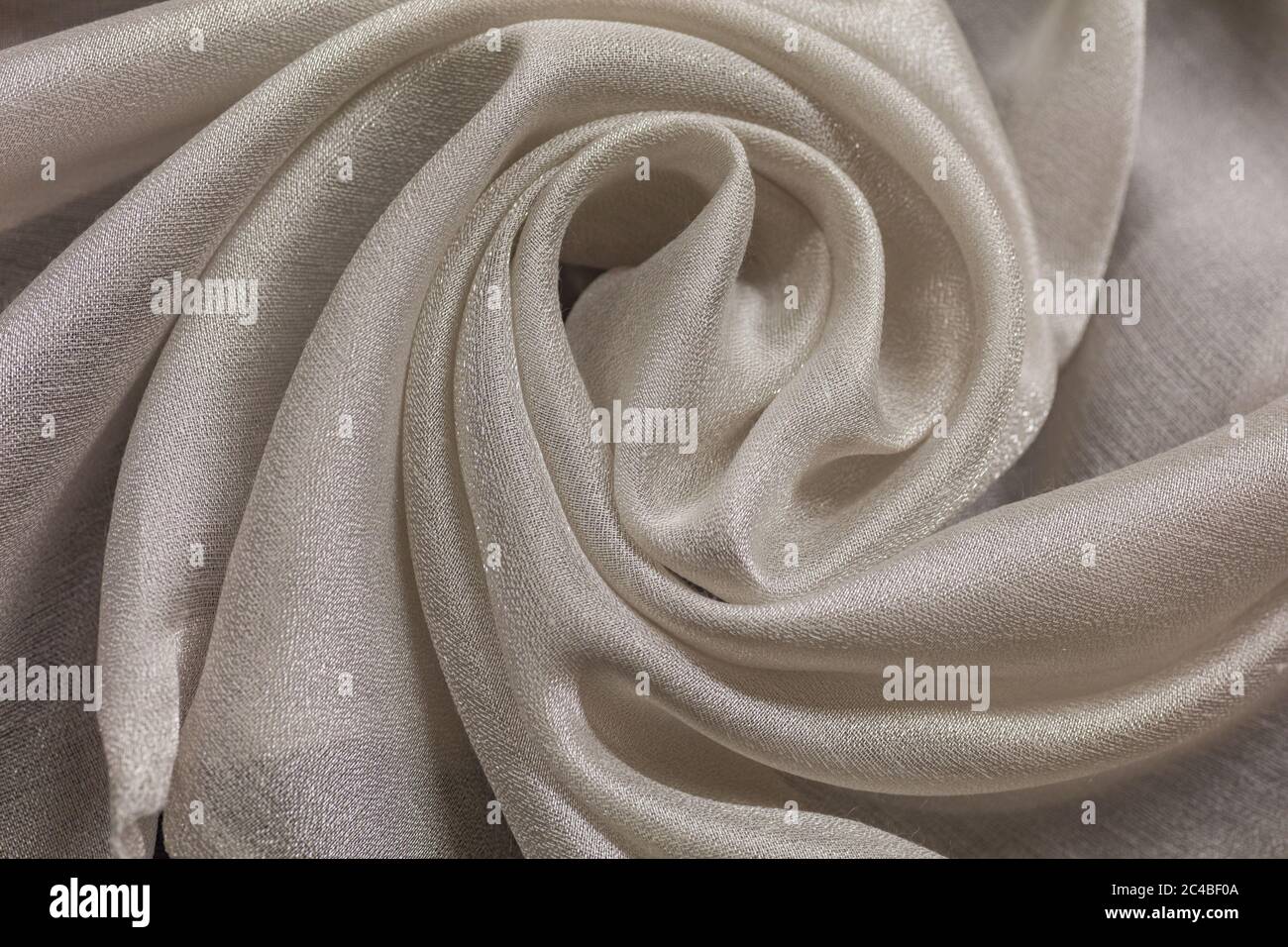 Shiny cloth background with white vial textile multiple curls Stock ...