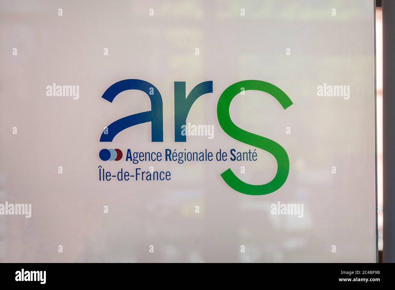 ARS logo, Headquarters of the Regional Health Agency , Paris, France ...