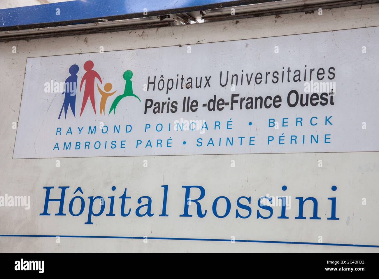 Rossini Hospital, information panel Stock Photo - Alamy