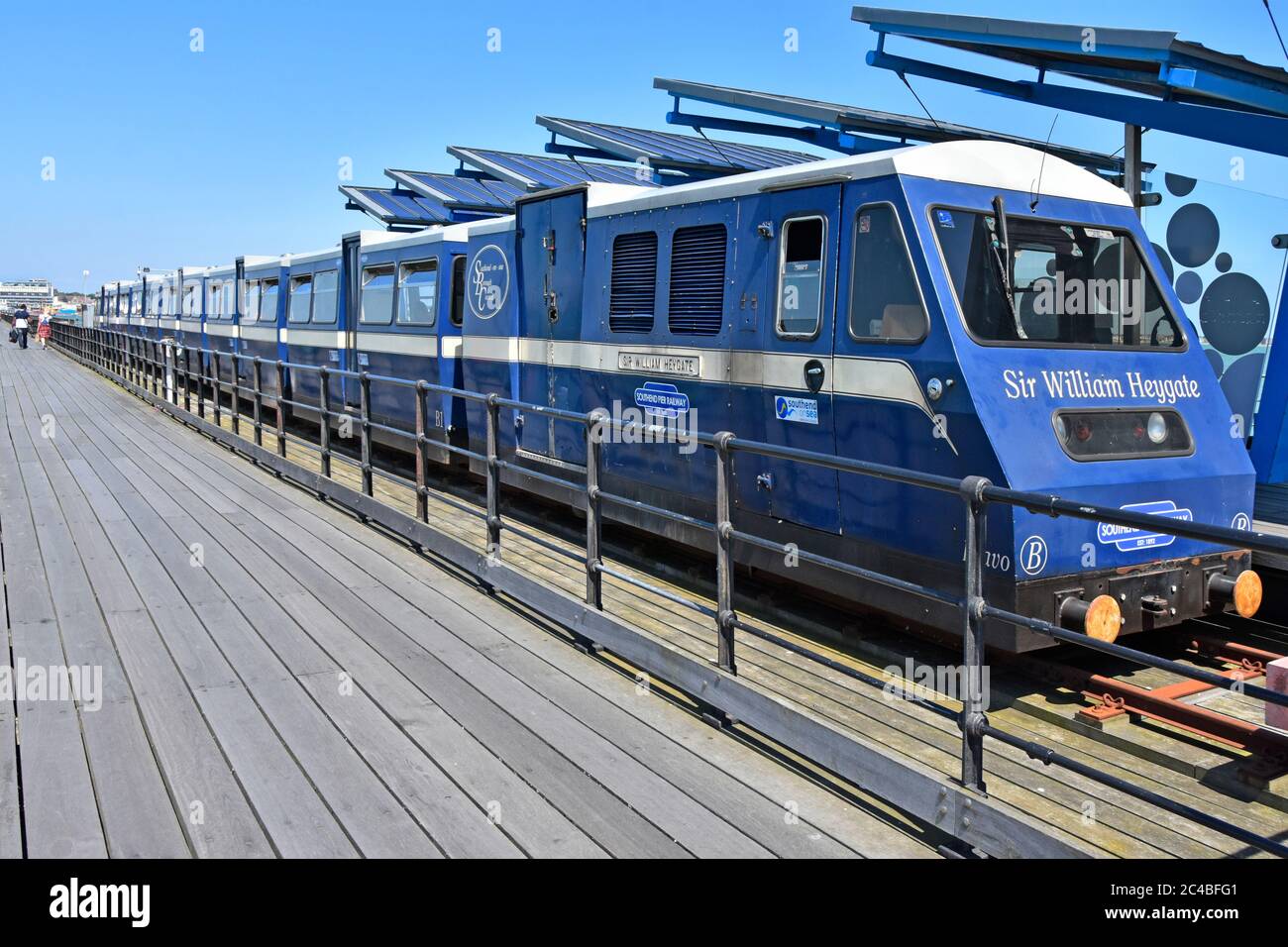 Southend pier train hi-res stock photography and images - Alamy