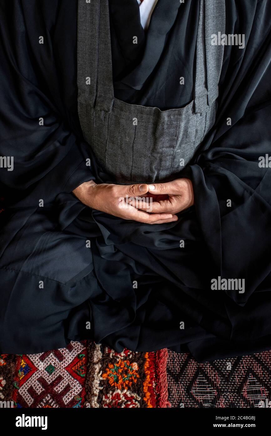 Zen sesshin (retreat) in morocco Stock Photo - Alamy