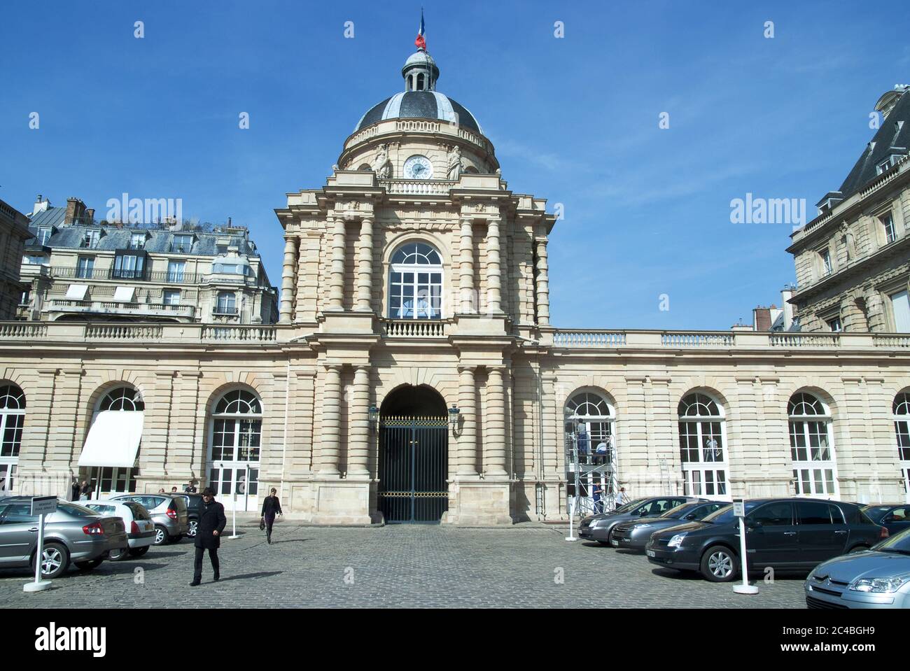 Inner courtyard of the senat, paris, france, europe Stock Photo - Alamy