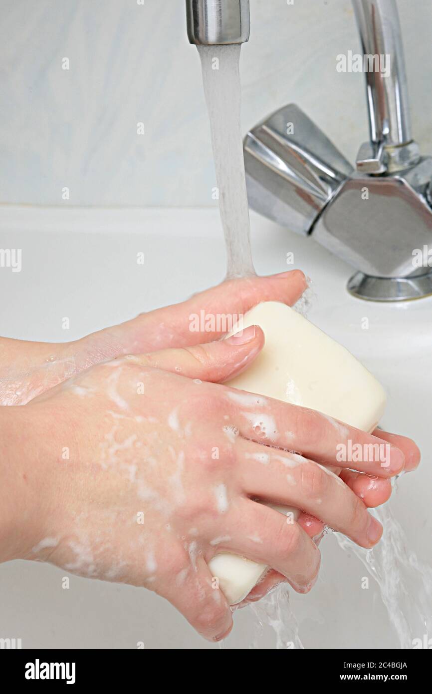 Washing, hand cleaning Stock Photo - Alamy