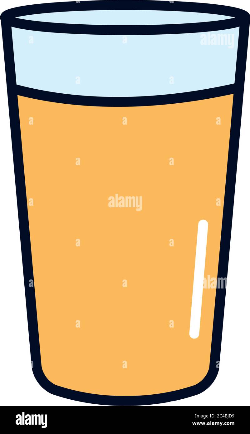pint beer glass icon over white background, line fill style, vector ...