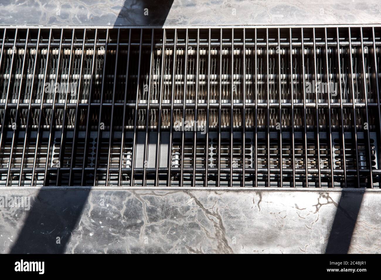 air conditioning system built into the floor to create a climate in the ...