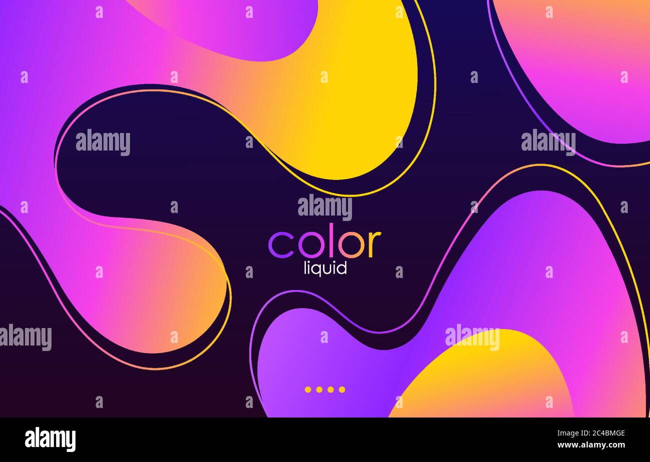 Moving colorful abstract background. Dynamic Effect. Vector ...