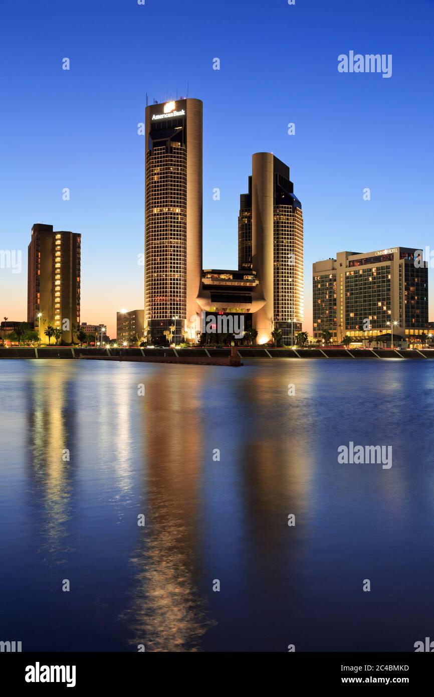Waterfront skyline in Corpus Christi, Texas, USA Stock Photo - Alamy