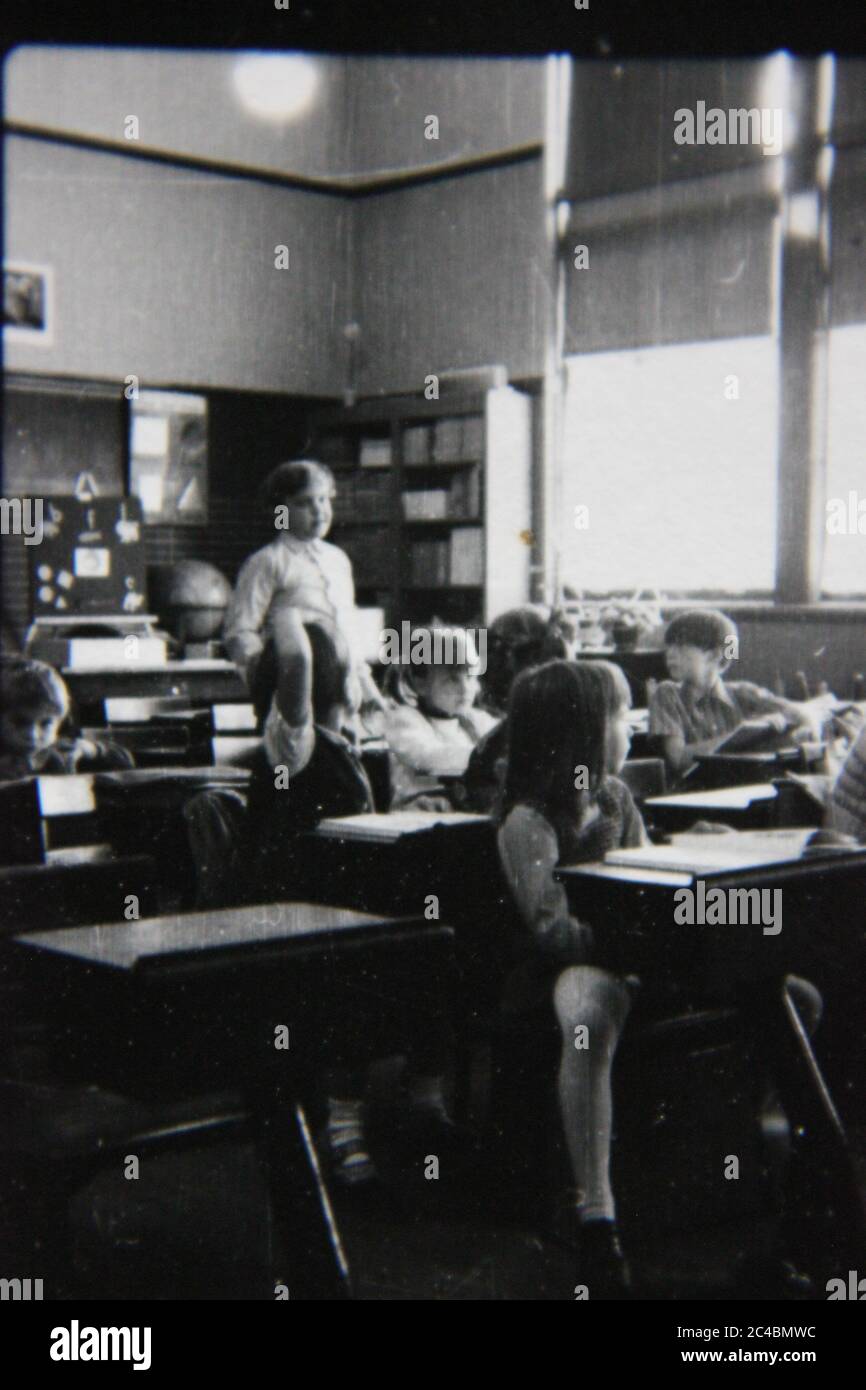 Fine 70s vintage contact print black and white photography of a ...