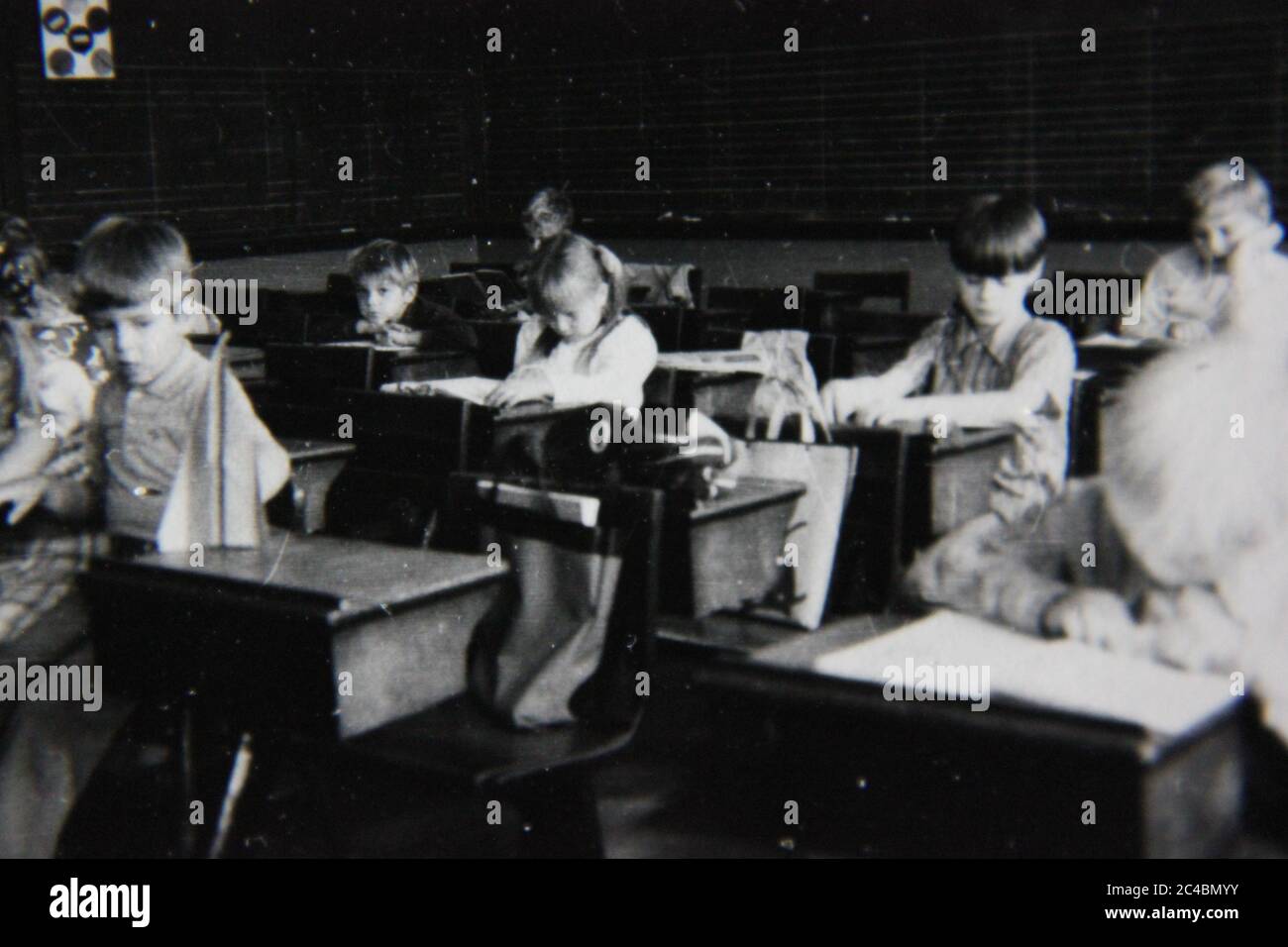 Fine 70s vintage contact print black and white photography of a ...