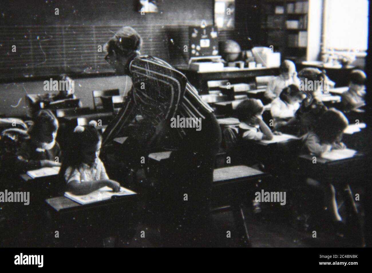 Fine 70s vintage contact print black and white photography of a ...