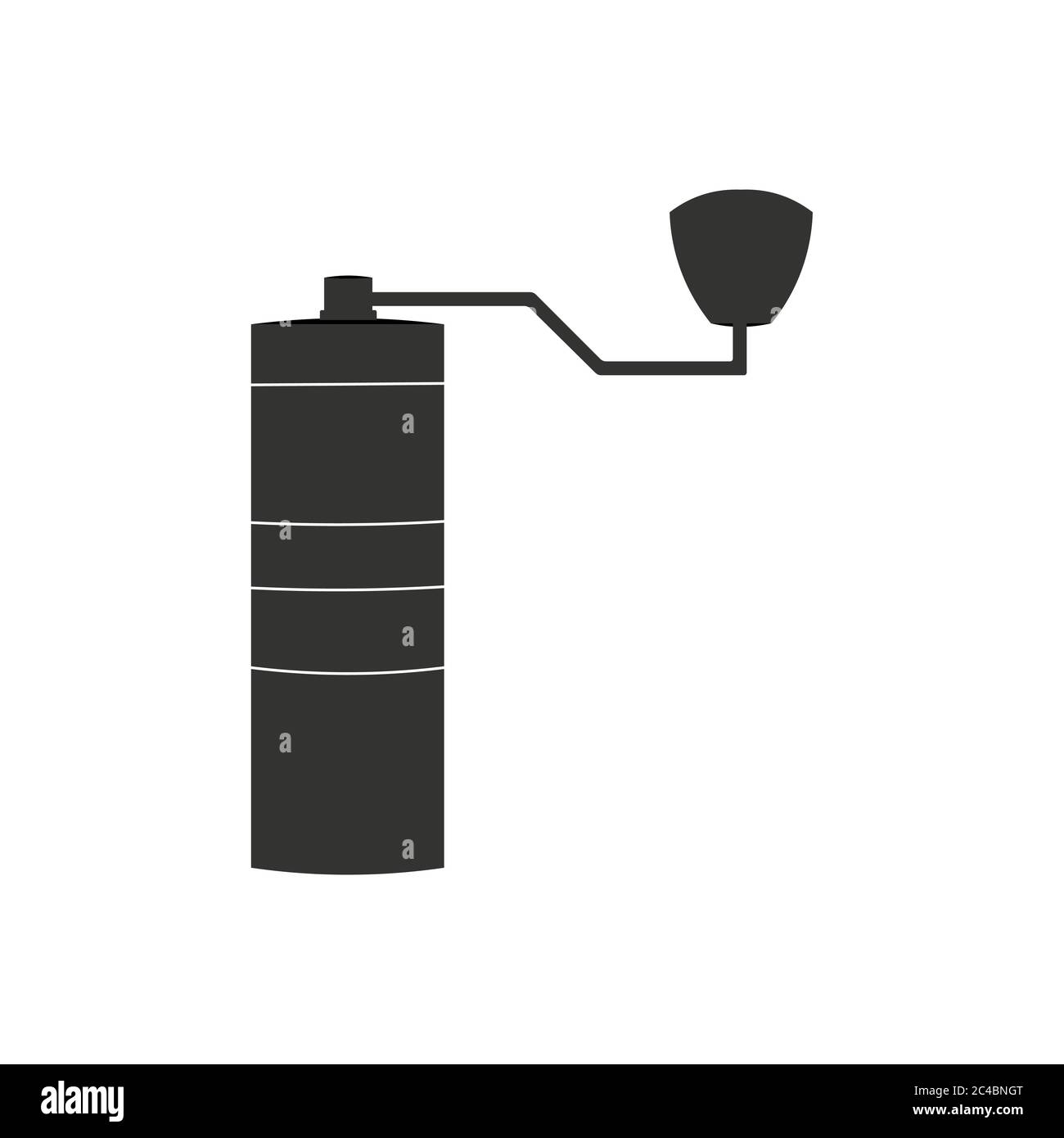 Manual coffee grinder vector icon Stock Vector Image & Art - Alamy