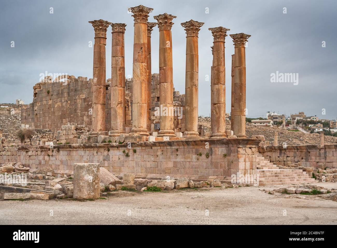 Artemis temple, 2nd century AD, Ancient city of Jerash, Gerasa, Jordan ...