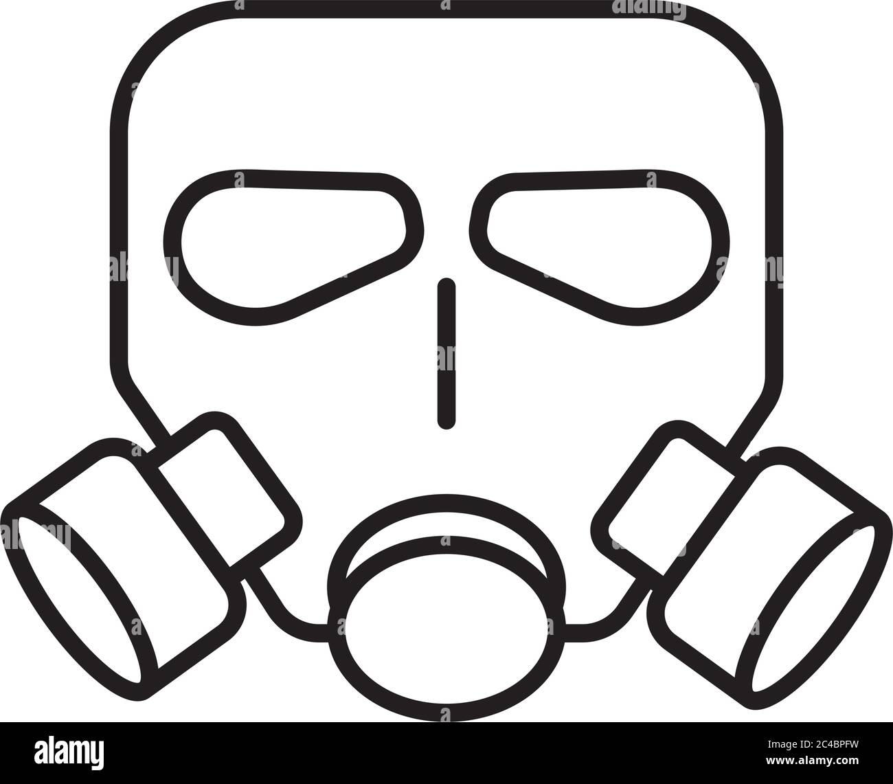 biosafety mask line style icon vector illustration design Stock Vector ...