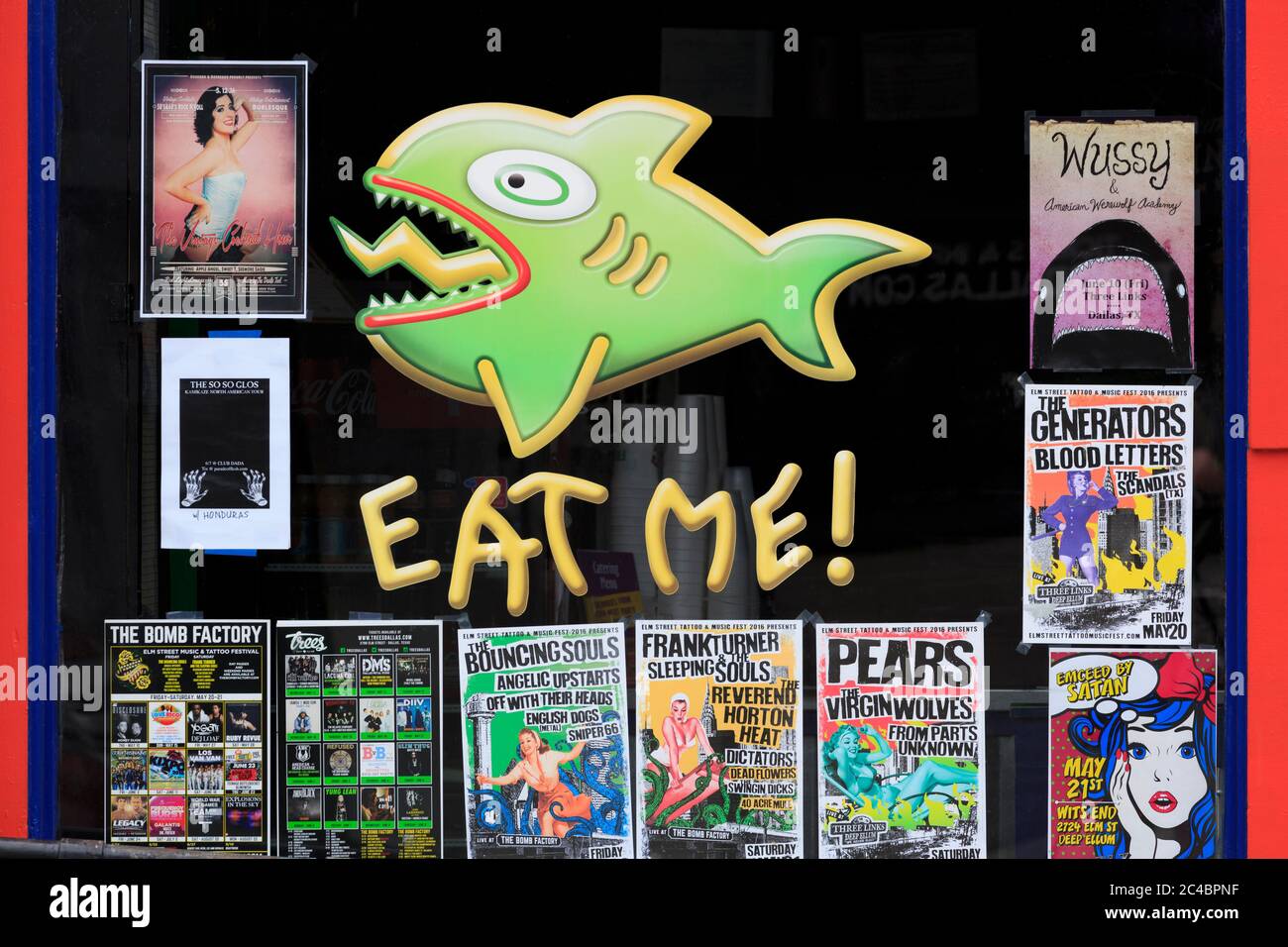 Restaurant, Deep Ellum District, Dallas, Texas, USA Stock Photo - Alamy