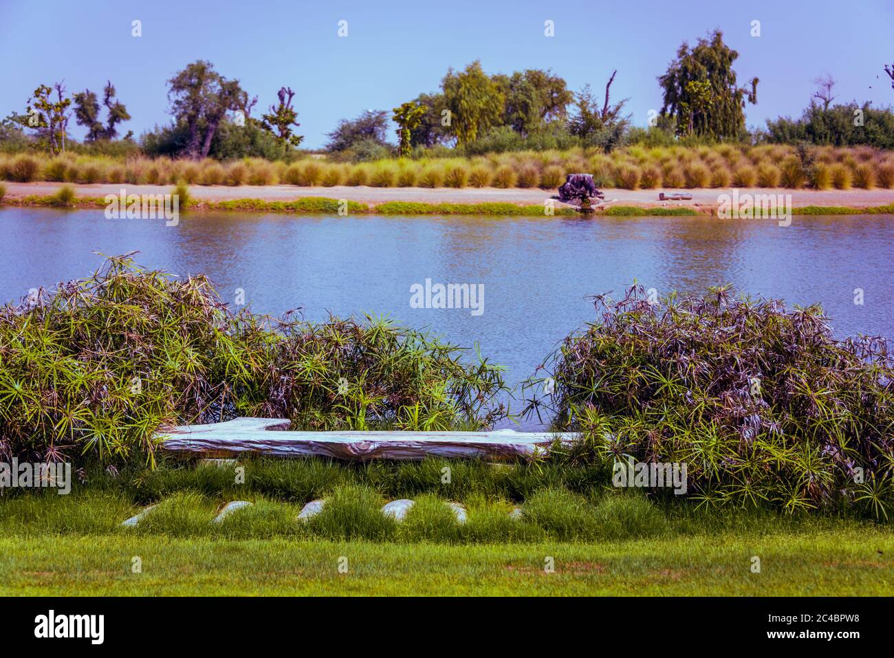 Love Lake, Al Qudra United Arab Emirates Desktop Stock Photo - Alamy