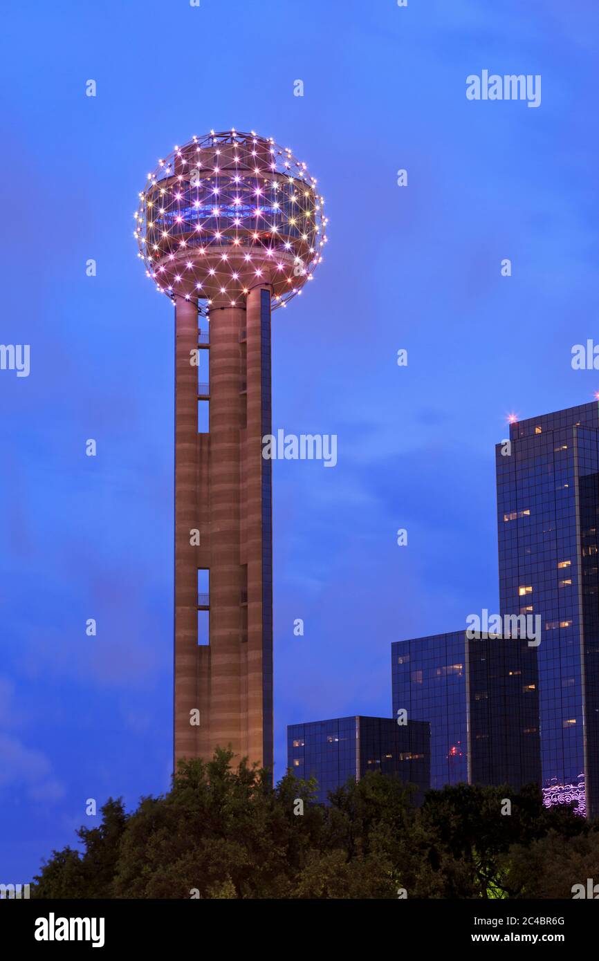 Reunion Tower, Dallas, Texas, USA Stock Photo - Alamy