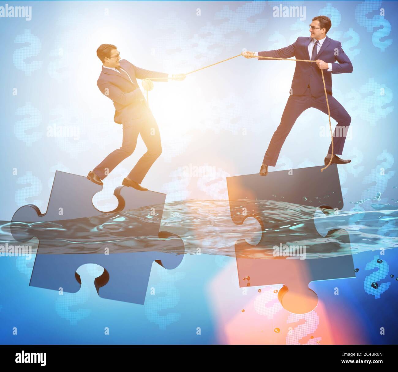 The business concept of teamwork and competition Stock Photo - Alamy