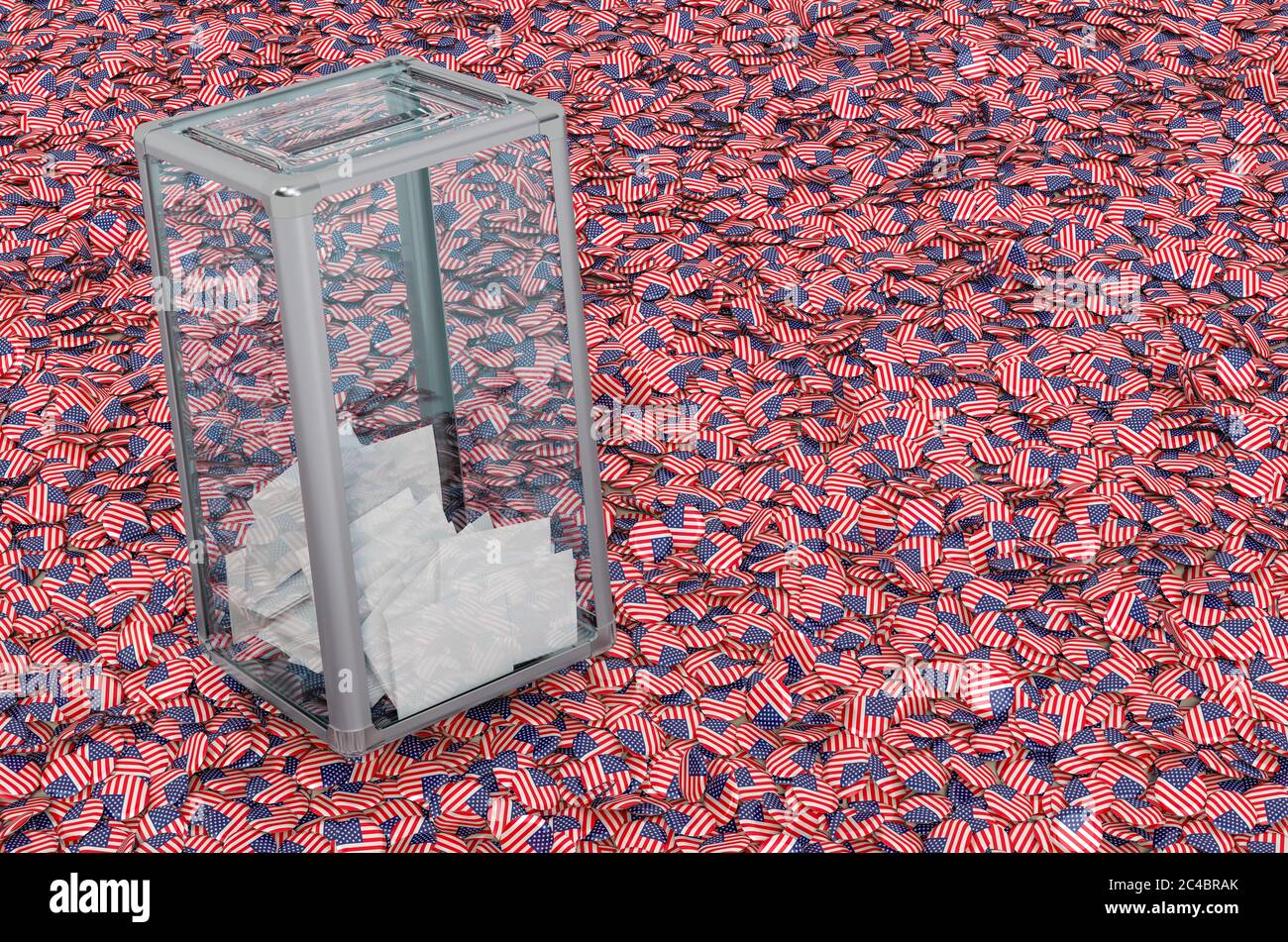 American Election concept, 3D rendering isolated on white background ...