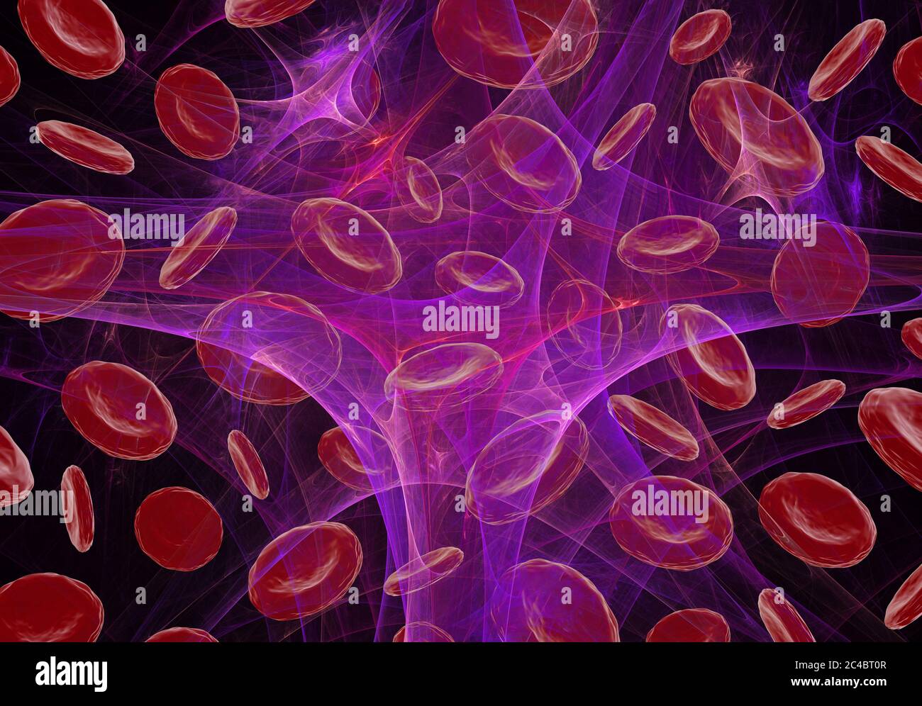 3d illustration of a blood clot Stock Photo - Alamy