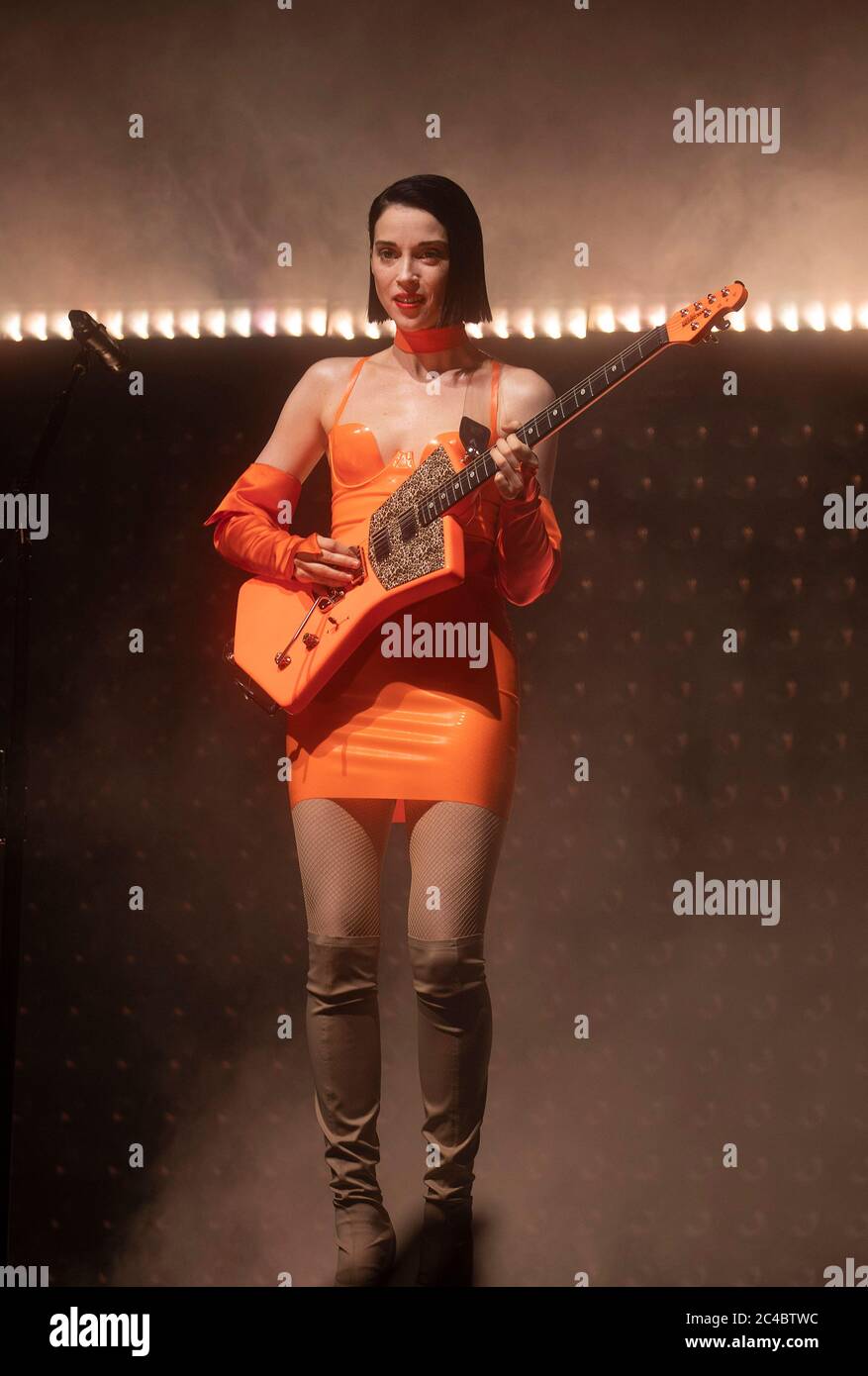 St. Vincent performing at the Flow music and Arts Festival in Helsinki ...