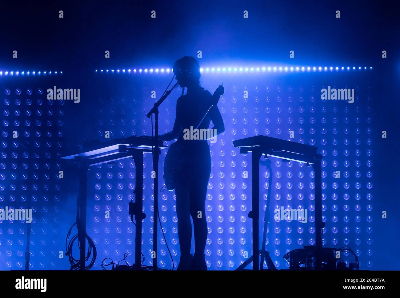 St. Vincent performing at the Flow music and Arts Festival in Helsinki ...