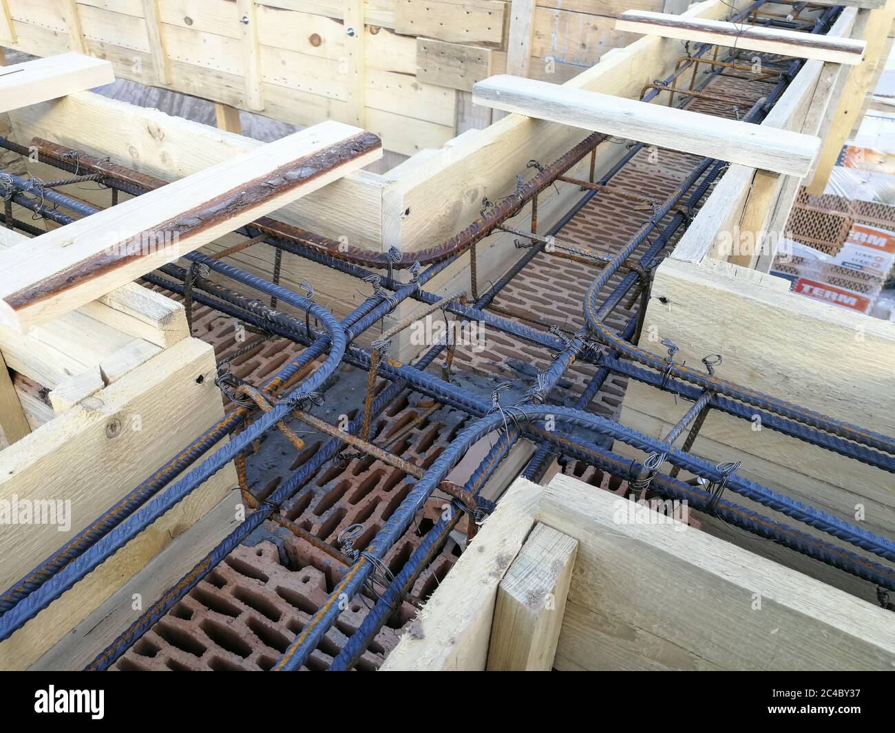 Construction concrete grillage hi-res stock photography and images - Alamy