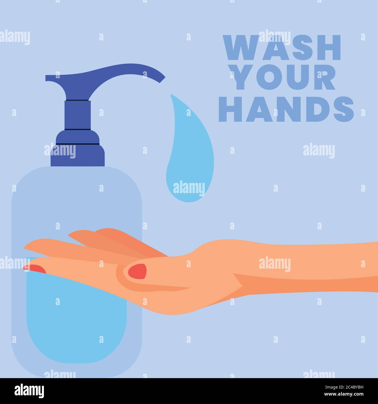 Hand washig poster Stock Vector Image & Art - Alamy